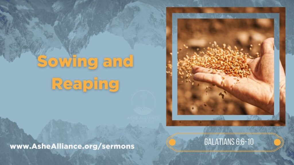 Sowing and Reaping | Ashe Alliance Church | Jefferson, NC Ashe County